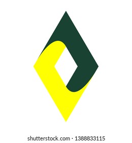 Rhombus Logo Shape Design Symbol Stock Vector (Royalty Free) 1388833115 ...