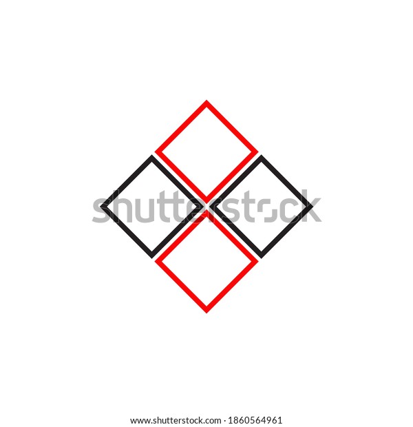 Rhombus Shape Icon Logo Design Vector Stock Vector (Royalty Free ...