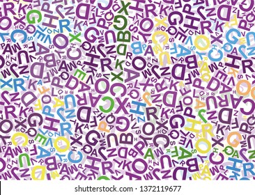 Rhythmic Background Colorful Letters Stock Vector (Royalty Free ...