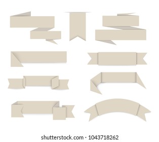 Popular Brown Ribbon Old Paper Vintage Stock Vector (Royalty Free ...