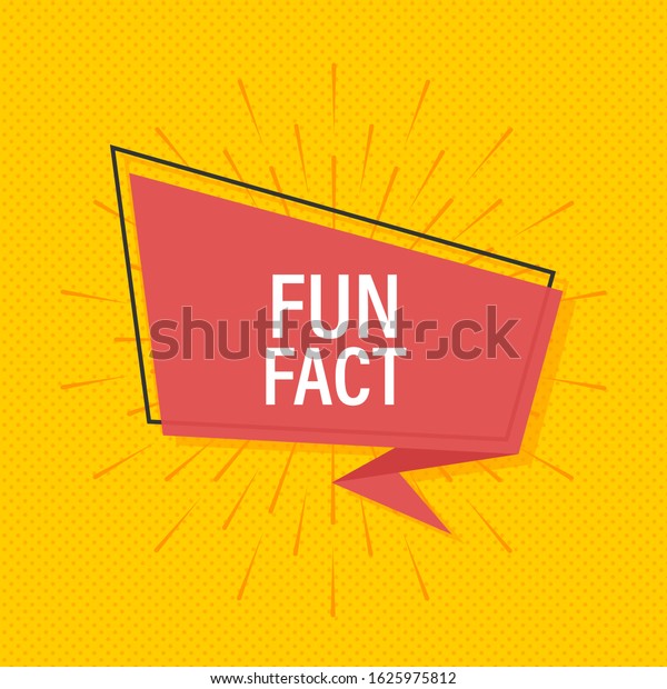 Ribbon Banner Text Fun Fact Poster Stock Vector (Royalty Free ...