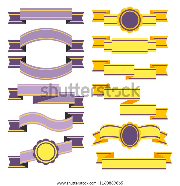 Ribbon Collection Be Appropriate Poster Postcard Stock Vector (Royalty ...