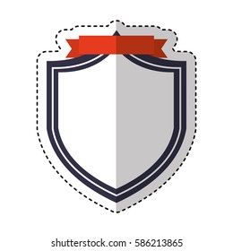 Ribbon Emblem Isolated Icon Stock Vector (Royalty Free) 586213865 ...