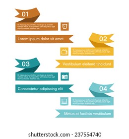 Ribbon Infographic Stock Vector (Royalty Free) 234509551 | Shutterstock