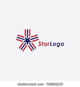 Ribbon Star Logo Concept Vector Illustration Stock Vector (Royalty Free ...