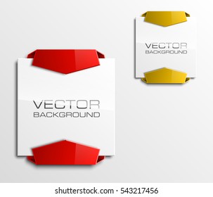 Ribbon Vector Banner Original Form Two Stock Vector (Royalty Free ...