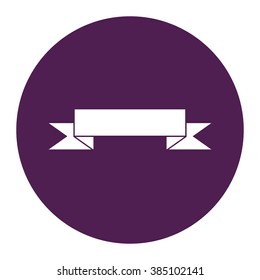 Ribbon Vector Icon Purple Stock Vector (Royalty Free) 385102141 ...