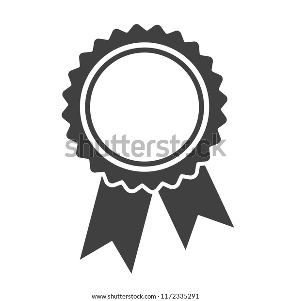 Ribbons Award Template Isolated On White Stock Vector (Royalty Free ...