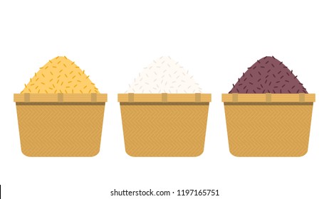 Rice Bucket Cartoon Vector Symbol: เวกเตอร์สต็อก (ปลอดค่าลิขสิทธิ์ ...