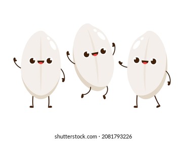 Rice Character Design Rice Vector On Stock Vector (Royalty Free ...