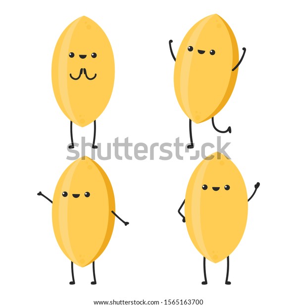 Rice Character Design Rice Vector On Stock Vector (Royalty Free ...