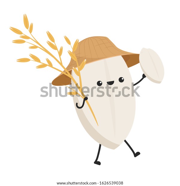 Rice Character Design Rice Vector On Stock Vector (Royalty Free ...