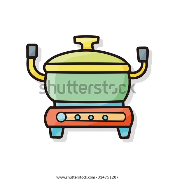 Rice Cooker Doodle Stock Vector (Royalty Free) 314751287 | Shutterstock