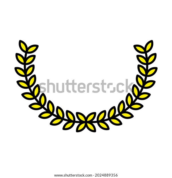 Rice Paddy Logo Icon Symbol Illustration Stock Vector (Royalty Free ...