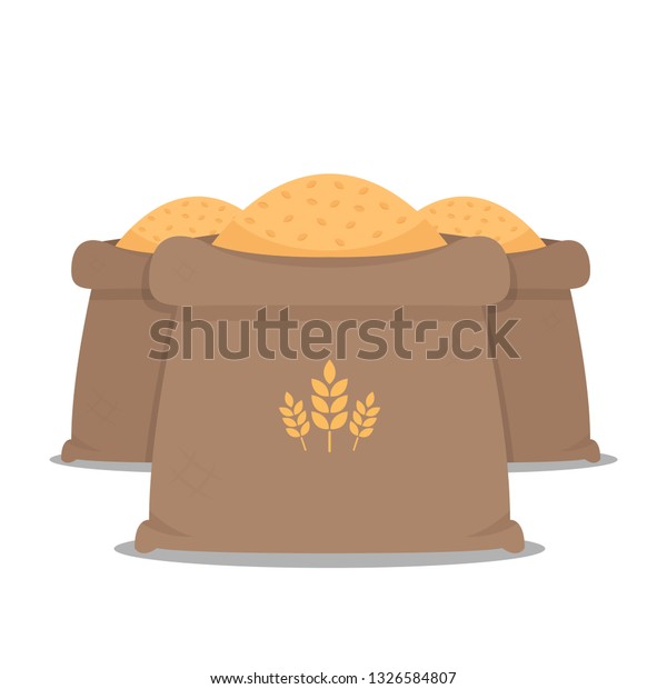 Rice Sack Cartoon Vector Rice Bag: เวกเตอร์สต็อก (ปลอดค่าลิขสิทธิ์ ...