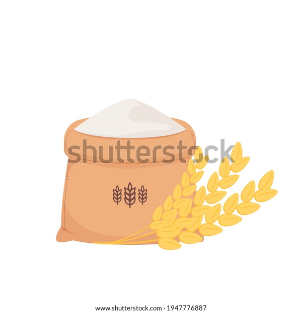 Rice Sack Cartoon Vector Rice Bag Stock Vector (Royalty Free ...