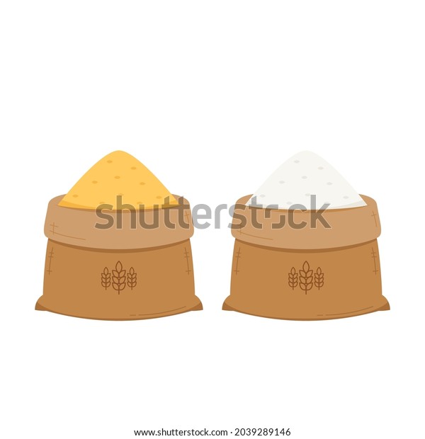 Rice Sack Cartoon Vector Rice Bag Stock Vector (Royalty Free ...