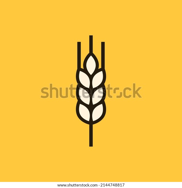 Rice Symbol Wheat Symbol Vector Wallpaper: เวกเตอร์สต็อก (ปลอดค่า ...
