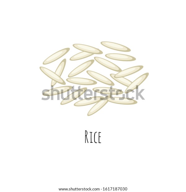 Rice Vector Illustration Flat Cartoon Style Stock Vector (Royalty Free ...