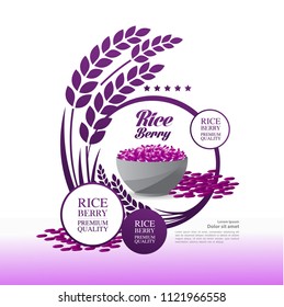 Riceberry Grand Vector Illustration Stock Vector (Royalty Free ...