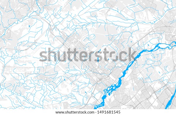Rich Detailed Vector Area Map Blainville Stock Vector (Royalty Free ...
