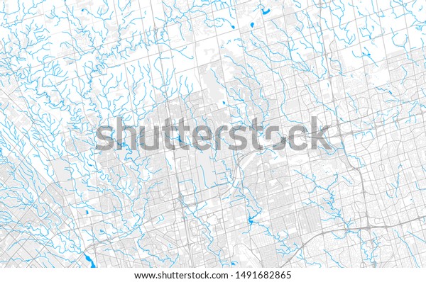 Rich Detailed Vector Area Map Vaughan Stock Vector (Royalty Free ...