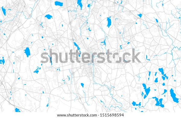 Rich Detailed Vector Area Map Brockton Stock Vector (Royalty Free ...