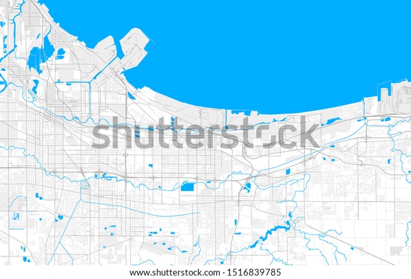 Rich Detailed Vector Area Map Gary Stock Vector (Royalty Free ...