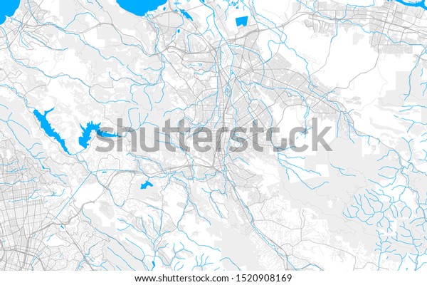 Rich Detailed Vector Area Map Walnut Stock Vector (Royalty Free) 1520908169