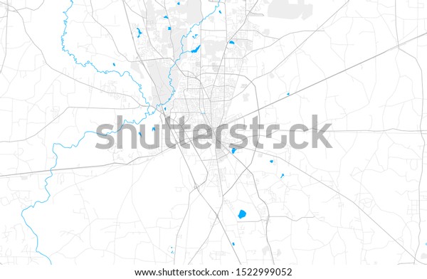 Rich Detailed Vector Area Map Valdosta: เวกเตอร์สต็อก (ปลอดค่าลิขสิทธิ์ ...