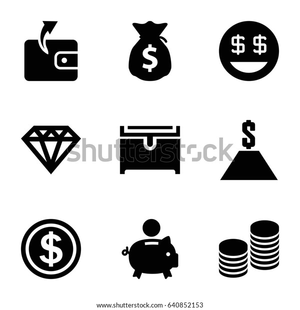 Rich Icons Set Set 9 Rich Stock Vector (Royalty Free) 640852153 ...