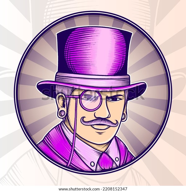 Rich Man Illustration Premium Vector Stock Vector (Royalty Free ...
