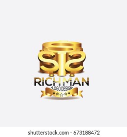 Rich Man Logo Vector Stock Vector (Royalty Free) 673188472 | Shutterstock