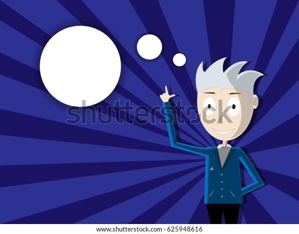 Rich Man Thinking About Idea Eps Stock Vector (Royalty Free) 625948616 ...