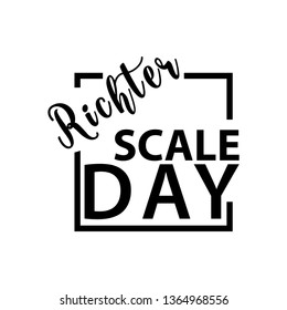 Richter Scale Day Vector Illustration Stock Vector (Royalty Free ...