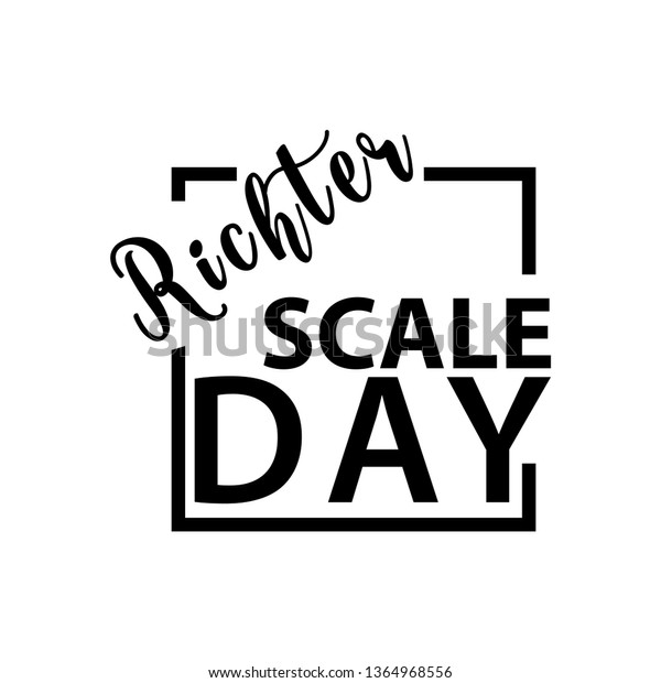 Richter Scale Day Vector Illustration Stock Vector (Royalty Free ...
