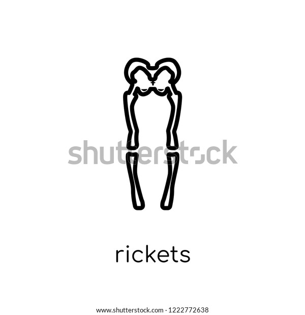 Rickets Icon Trendy Modern Flat Linear Stock Vector (Royalty Free ...
