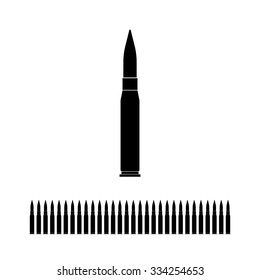 Rifle Bullet Icon Stock Vector (Royalty Free) 334254653 | Shutterstock