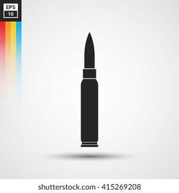 Rifle Bullet Icon Vector: เวกเตอร์สต็อก (ปลอดค่าลิขสิทธิ์) 415269208 ...