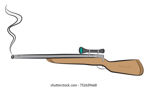 Rifle Gun Optic Viewfinder Stock Vector (Royalty Free) 752639668 ...