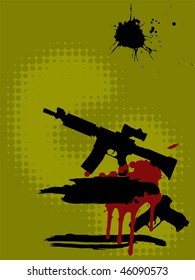 Rifle Handgun Abstract Background Stock Vector (Royalty Free) 46090573 ...