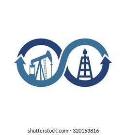 Rig Drill Oil Logo Stock Vector (Royalty Free) 320153816 | Shutterstock
