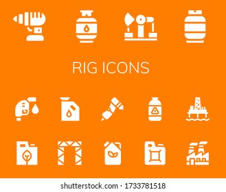 Rig Icon Set 14 Filled Rig Stock Vector (Royalty Free) 1733781518 ...