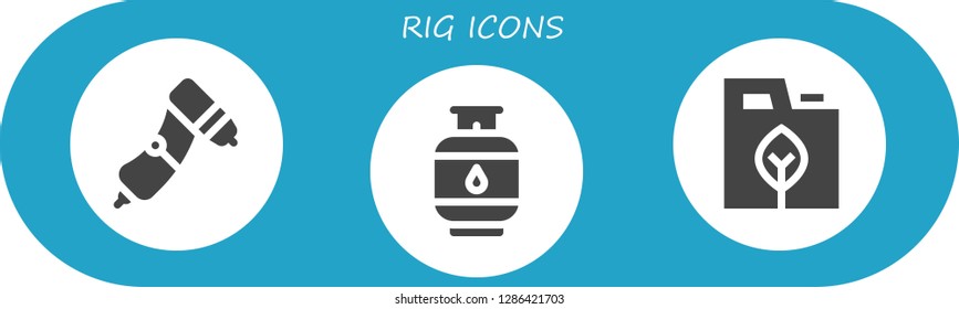 Rig Icon Set 3 Filled Rig Stock Vector (Royalty Free) 1286421703 ...