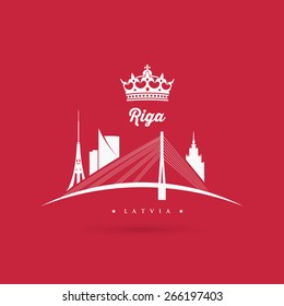 Riga Symbol Vector Illustration: vector de stock (libre de regalías ...