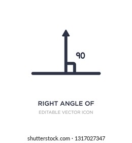 Right Angle 90 Degrees Icon On Stock Vector (Royalty Free) 1317027347