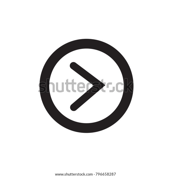 Right Arrow Ellipse Stock Vector (Royalty Free) 796658287 | Shutterstock