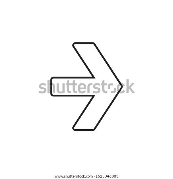 Right Arrow Icon Graphic Design Projects Stock Vector (Royalty Free ...