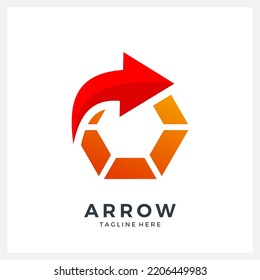 Right Arrow Logo Design Illustration Modern Stock Vector (Royalty Free ...