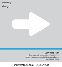 Vektor Stok Right Arrow Symbol Icon (Tanpa Royalti) 316078388 ...